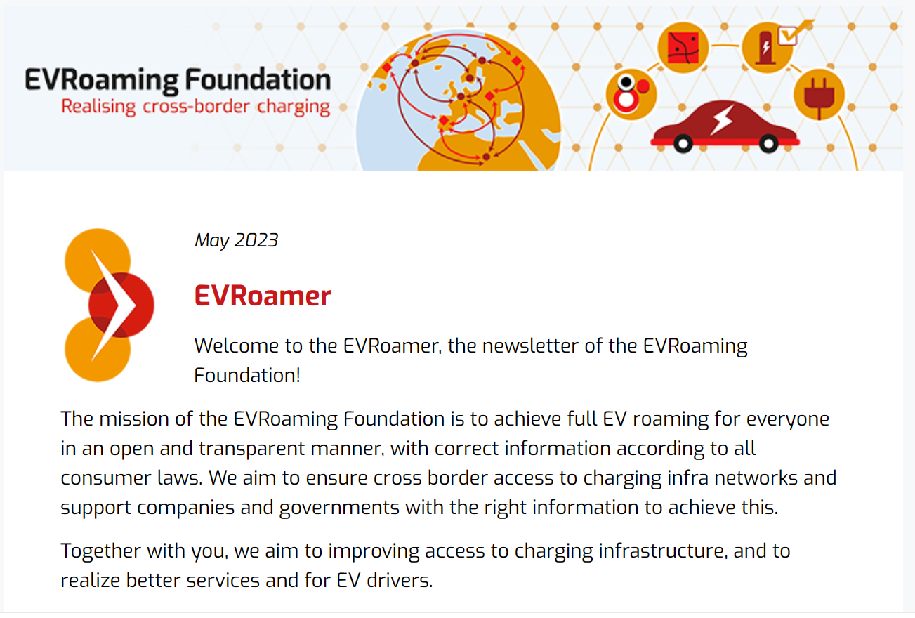 EVRoamer edition May 2023 - EVRoaming Foundation
